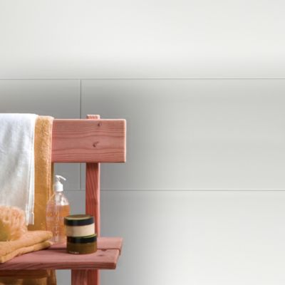 Lambris PVC Dumaclip uni blanc mat 25 x 120 cm | Castorama