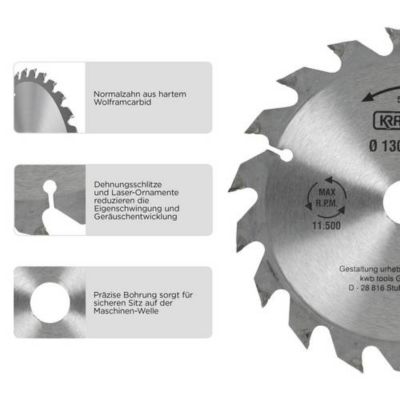 Lame de scie circulaire 210 x 30 mm 1 pc(s) - denture positive, carbure