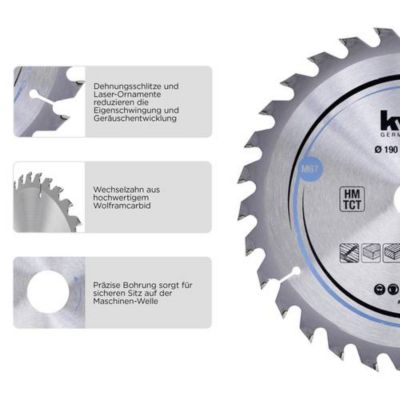 Lame de scie circulaire carbure 210 x 30 mm, 30 dents, ép. 1,6 mm - 1 pc
