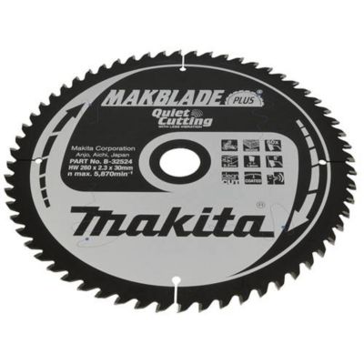 Lame de scie circulaire carbure 260 x 30 mm MAKBLADE B-32524 pour scies ...