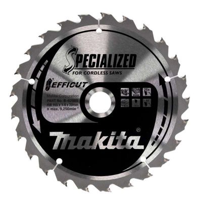 Lame de scie circulaire EFFICUT 165 mm - 25 dents carbure, épaisseur 1 ...