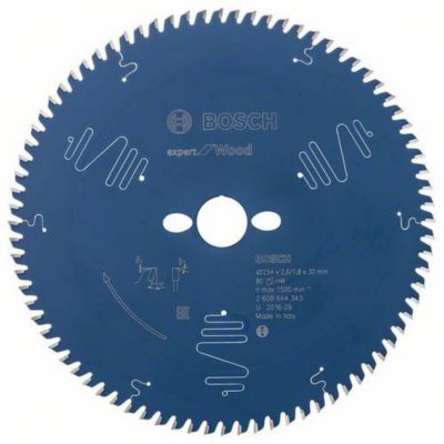 Lame de scie circulaire Expert for Wood 254 x 30 mm, 80 dents, 1,8 mm