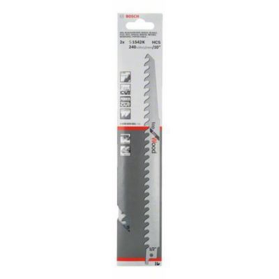 Lame de scie-sabre S 1542 K Top for Wood lot de 2, 240 mm - Bosch