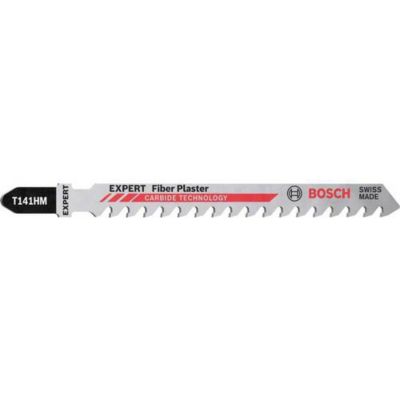 Lame de scie sauteuse Bosch EXPERT Fiber Plaster T141 HM 100 mm carbure