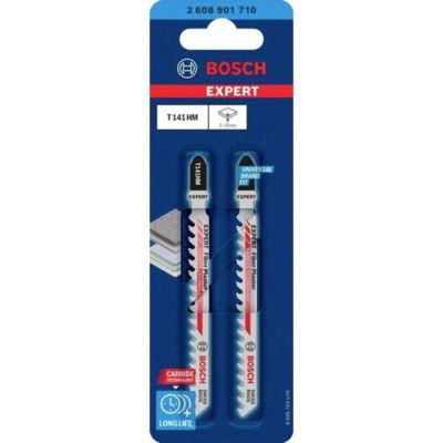 Lame de scie sauteuse Bosch EXPERT Fiber Plaster T141 HM 100 mm carbure