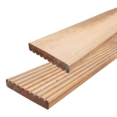 Lame de terrasse en pin marron L.360 x l.14,4 x ép. 2,4 cm