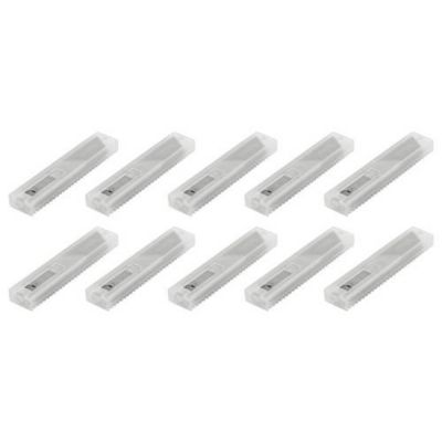 Lames sécables 18 mm STANLEY, pack de 100 pièces en 10 distributeurs