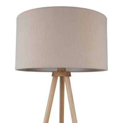 Lampadaire ARDITA style scandinave 152 cm bois et textile beige D: 616 ...