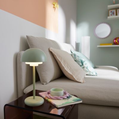 Lampe à poser Astrapia LED tactile vert IP44 Ø13.7 x H.29.8 cm 1.8W ...