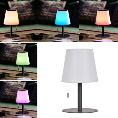 Lampe à poser d'extérieur solaire LED intégrée RGB dimmable 2W Corep