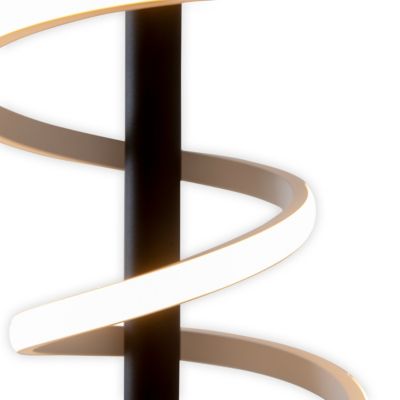 Lampe de table LED BELLEZA 50cm metal plastique noir blanc LED fixes ...