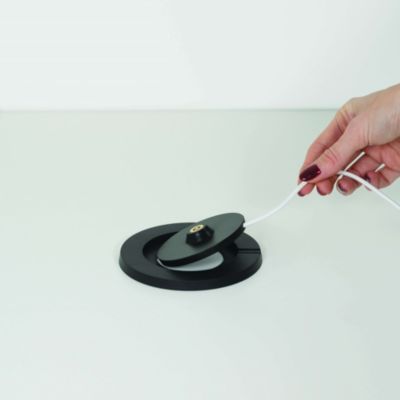 Lampe de table LED connectée Wi-Fi Zafferano Sister Light noire nacrée ...