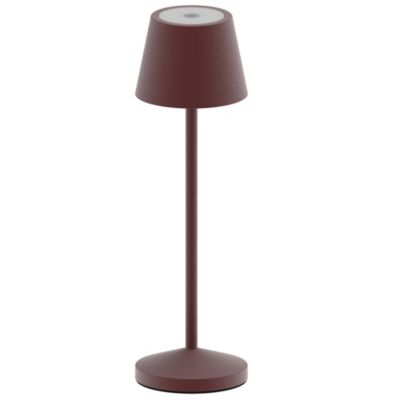 Lampe de table sans fil EMILY Marron Aluminium H25cm | Castorama