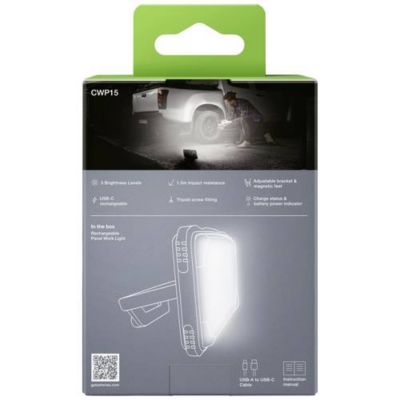 Lampe de travail LED rechargeable GP Discovery WP15 1200 lm, batterie ...