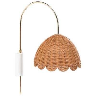 Lampe murale VALUKKAI Naturel Rotin