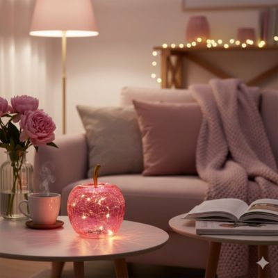 Lampe Pomme lumineuse 10 Led design et moderne