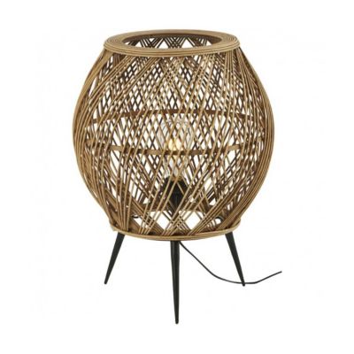 Lampe à poser naturelle en bambou et métal Roma | Castorama