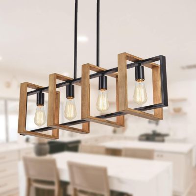 LAMPE SUSPENDUE APP1583-4CP BLACK 25X90X25CM