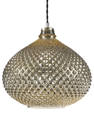 Lampe suspension MADON Verre Doré