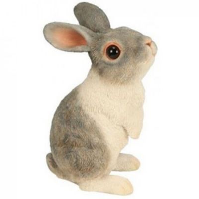 Lapereau debout 2 tons gris 16 cm | Castorama