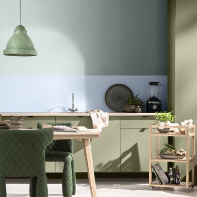 Laque acrylique vert taiga satin Dulux Valentine Valénite 125 ml