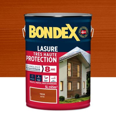 Lasure bois Bondex mobilier Teck 5L garantie 5 ans | Castorama