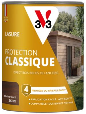 Lasure extérieure Haute Protection Protection Classique V33 chêne satin 750ml