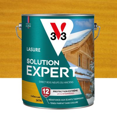 Lasure extérieure Haute Protection Solution Expert V33 chêne clair ...