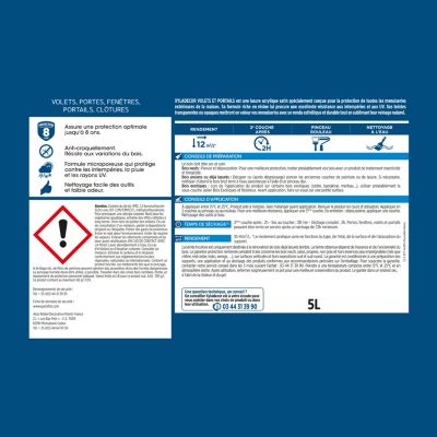 Lasure extérieure protectrice acrylique volets et portails Xyladecor satin 5L tek | Castorama