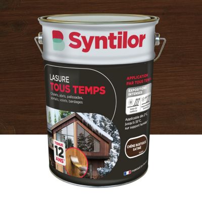 Lasure extérieure tous temps Syntilor chêne rustique satin 5L | Castorama