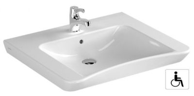 Lavabo blanc (PMR) - Dimensions : 650 x 560 - couleur : blanc - VITRA