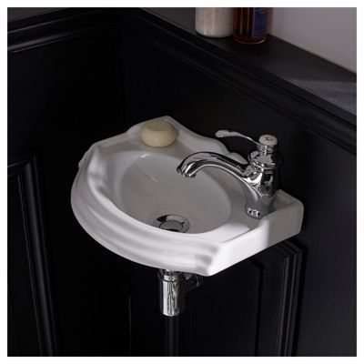 Lave main de forme rétro Blanc simple