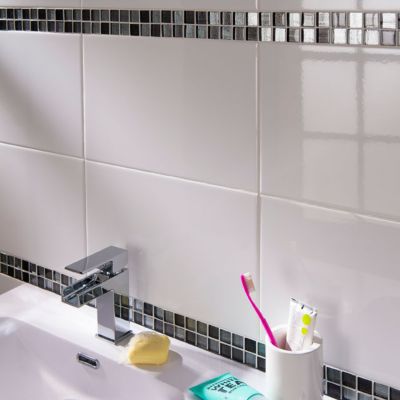 Listel 5 x 30 cm Silverblack shine