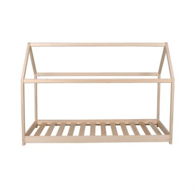 Lit cabane PANDA 90x190 + 1 sommier / Naturel