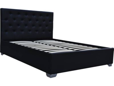 Lit coffre habitat et jardin 217 x 168 x 108 cm en chrome sommier a ...