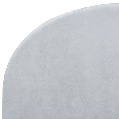 Lit ottoman Tissu chenille VAUCLUSE 180 x 200 cm Bleu clair