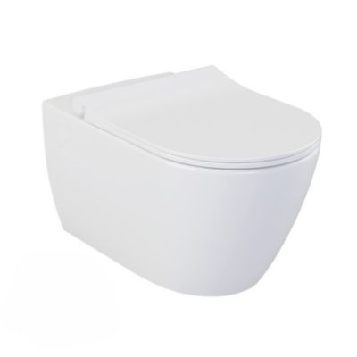 LIVEA Bello Cuvette seule sans abattant, sans bride, Blanc (1295-001)