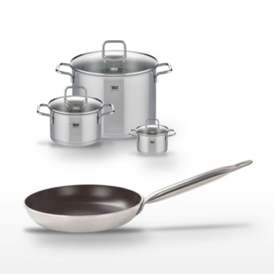 Lot 1 Poêle 28 cm Elo Bistro Line et 3 Faitouts Elo Citrin