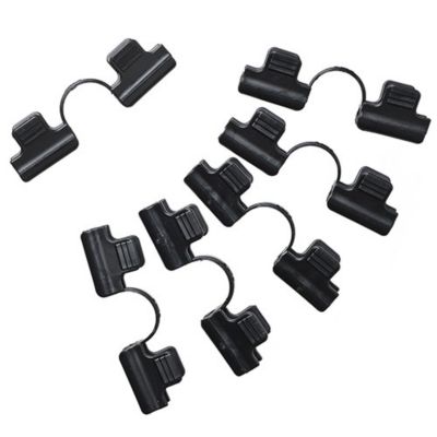 Lot 6 dbles clips de fixation 11 mm
