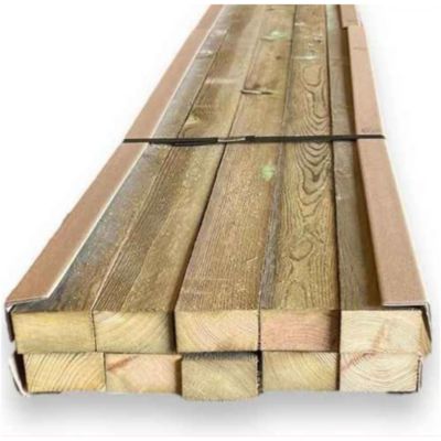 Lot de 10 planches en bois de pin traité 5X3X100 cm