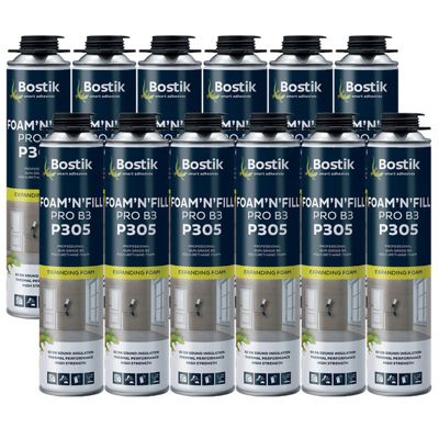 Lot de 12 Mousses expansives PU pistolable P305 Foam'n'Fill Pro B3 ...