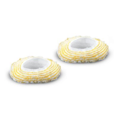 Lot de 2 bonnettes microfibres pour nettoyeur vapeur SC Karcher | Castorama