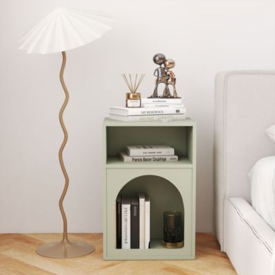 Lot de 2 chevets tables de nuit design tendance troglodyte 2 niches dim ...