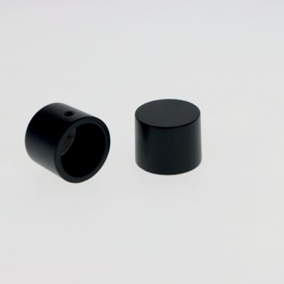 Lot de 2 Embouts Capuchon pour tringles à rideaux de Diam. 20mm en Noir ...