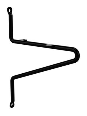 Lot de 2 équerres filaire à visser L. 14,2 cm Cime métal noir