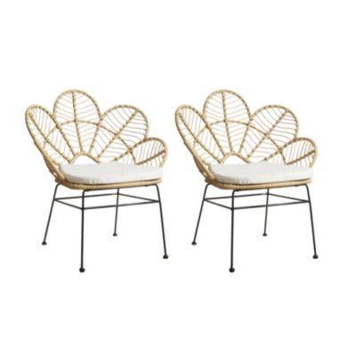 Lot de 2 Fauteuils - HOME DECO FACTORY - Honolulu - Confortables ...