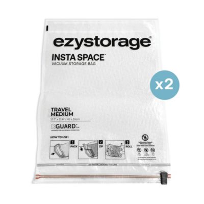 Lot de 2 housses de rangement sous vide taille de voyage M Ezy Storage Instaspace