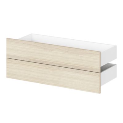 Lot de 2 tiroirs effet chêne GoodHome Atomia L. 99,7 x P. 40 cm | Castorama