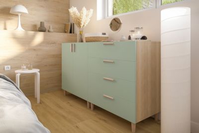 Lot de 2 tiroirs vert agave GoodHome Atomia H. 18,5 x L. 74,7 x P. 39 ...