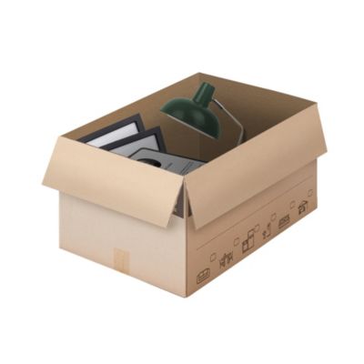 Lot de 20 cartons déménagement standards avec poignées H. 30 x L. 60 x ...